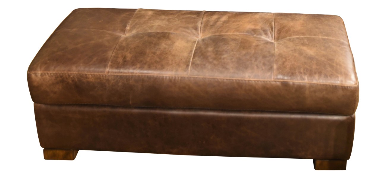 City View Ottoman – Arizona Leather